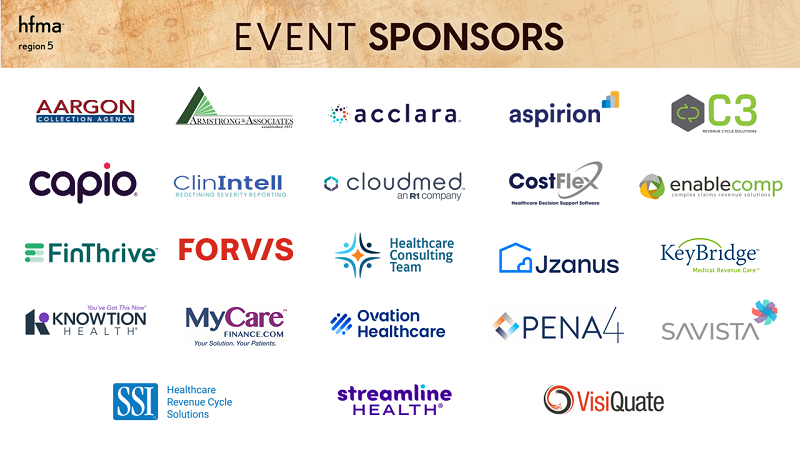 HFMA Region 5 South Eastern Summit 2024 Sponsors | HFMA